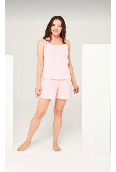 Mod Collection Atlet Şort Takım Pembe