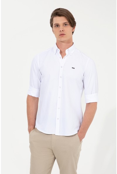 U.S. Polo Assn. Erkek Beyaz Gömlek 50251901-VR013 U.S. Polo Assn. Erkek Beyaz Gömlek 50251901-VR013