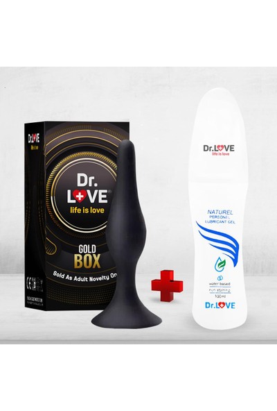 Drlove 10.5 cm Siyah Silikon Küçük Boy Anal Plug Tıkaç + Drlove Kayganlaştırıcı Drlove 10.5 cm Siyah Silikon Küçük Boy Anal Plug Tıkaç + Drlove Kayganlaştırıcı