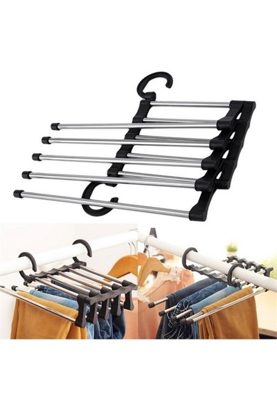 Xnews Pantolon Askılık 5 Li Hareketli Askı