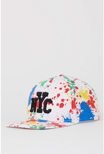 DeFacto Erkek Çocuk Baskılı Hiphop Cap X0298A622SM DeFacto Erkek Çocuk Baskılı Hiphop Cap X0298A622SM