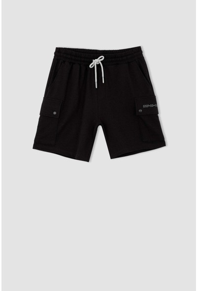 DeFacto Slim Fit Cepli Ince Kumaş ŞORT Y1099AZ22HS