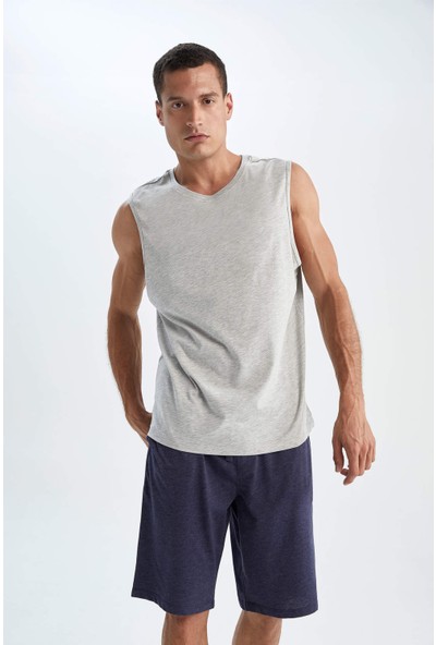 DeFacto Defacto Fit Regular Fit Basic Pijama Takımı X8007AZ22HS DeFacto Defacto Fit Regular Fit Basic Pijama Takımı X8007AZ22HS