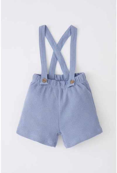 DeFacto Erkek Bebek Regular Fit Esnek Bel Waffle ŞORT Y8717A222SM