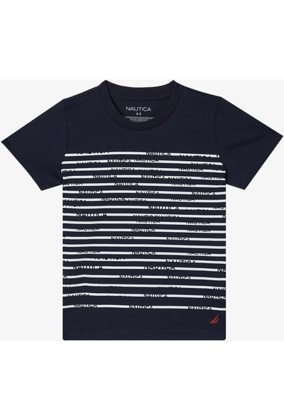 Nautıca Erkek Çocuk Lacivert Standart Fıt Kısa Kollu T-Shırt VB25140T.4NV