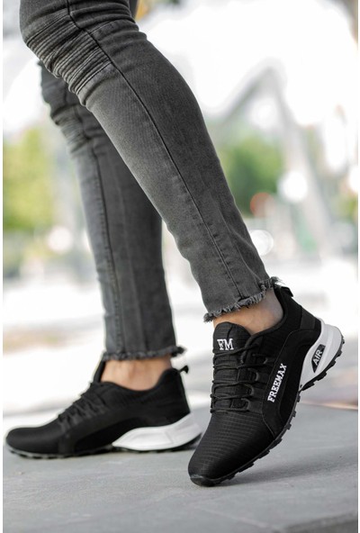 Freemax Unisex Anatomik Hafif Esnek Rahat Yazlık Spor Sneaker Ayakkabı PST.025 Siyah Beyaz Freemax Unisex Anatomik Hafif Esnek Rahat Yazlık Spor Sneaker Ayakkabı PST.025 Siyah Beyaz