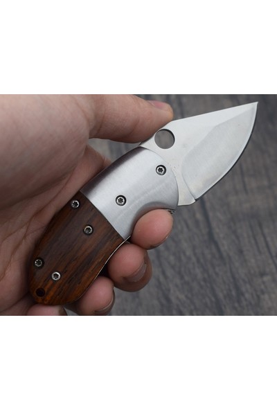 D2 Mini Çakı Ahşap Sap