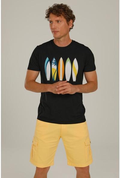 Superfly 22526-MEN Tshirt Black Erkek Kisa Kol T-Shirt