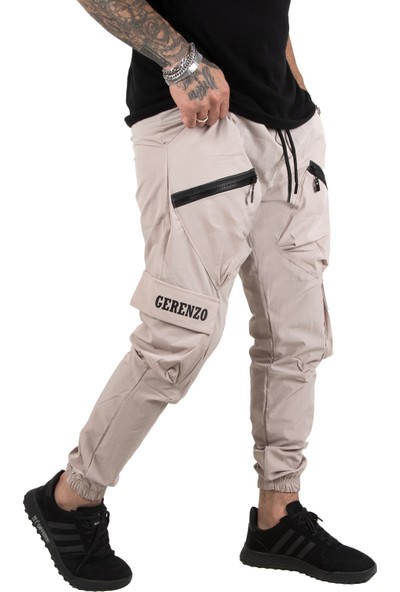 Deepsea Paçası ve Beli Lastikli Fermuarlı Paraşüt Kumaş Kargo Cepli Erkek Eşofman Altı 2200230 Deepsea Paçası ve Beli Lastikli Fermuarlı Paraşüt Kumaş Kargo Cepli Erkek Eşofman Altı 2200230