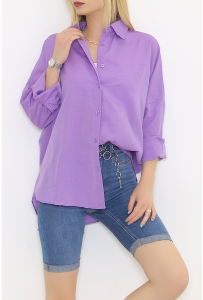 İsunstore Salaş Gömlek Lila - 293.1247. İsunstore Salaş Gömlek Lila - 293.1247.