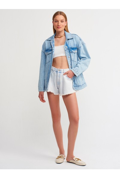 Dilvin 65302 Arkası Kalpli Oversize Mont-Mavi Dilvin 65302 Arkası Kalpli Oversize Mont-Mavi