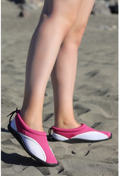 Ayakland Aqua Havuz Plaj Rafting Bayan Deniz Ayakkabısı Fuşya - Beyaz Ayakland Aqua Havuz Plaj Rafting Bayan Deniz Ayakkabısı Fuşya - Beyaz