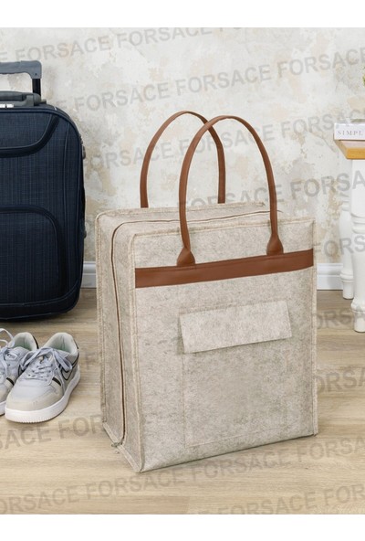 My Easy Shop Derili Kulplu Pratik Ayakkabı Seyahat Valiz Çantası My Easy Shop Derili Kulplu Pratik Ayakkabı Seyahat Valiz Çantası