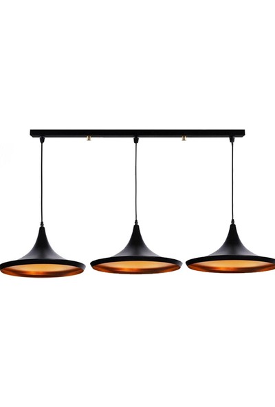 Momentum Yemek Odası Masası Için Metal Sıvama 3'lü Avize