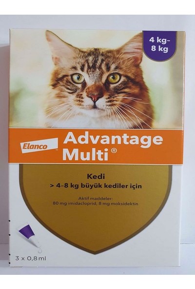 Bayer Elanco Advantage Multi 0.8 Kedi Damla 3 Pipet Bayer Elanco Advantage Multi 0.8 Kedi Damla 3 Pipet