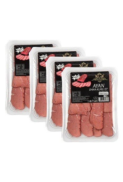 Jr. Ayan Dana Kuru Et (Boşnak Usülü) Dilimli Tabak Vakumlu Paket 500 gr Jr. Ayan Dana Kuru Et (Boşnak Usülü) Dilimli Tabak Vakumlu Paket 500 gr