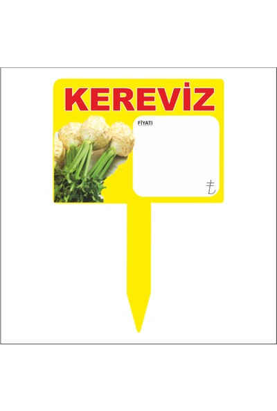 Çavuşoğlu Kereviz Baskılı Manav Market Yazılıp Silinebilir Plastik Etiketi Çavuşoğlu Kereviz Baskılı Manav Market Yazılıp Silinebilir Plastik Etiketi
