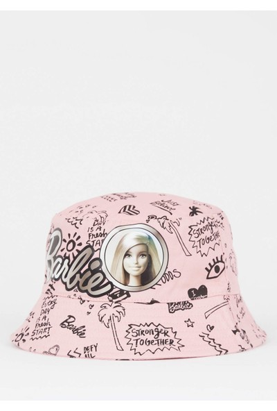 DeFacto Kız Çocuk Barbie Lisanslı Bucket Şapka X1433A622SM
