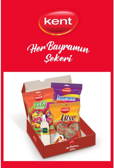 Kent Kolonya Hediyeli 3'lü Kent Bayram Şeker Paketi Kent Kolonya Hediyeli 3'lü Kent Bayram Şeker Paketi