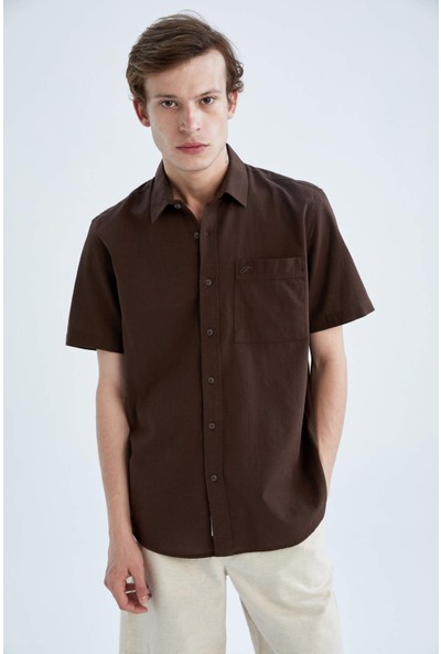 DeFacto Regular Fit Pamuklu Kısa Kollu GÖMLEK W9588AZ22SP