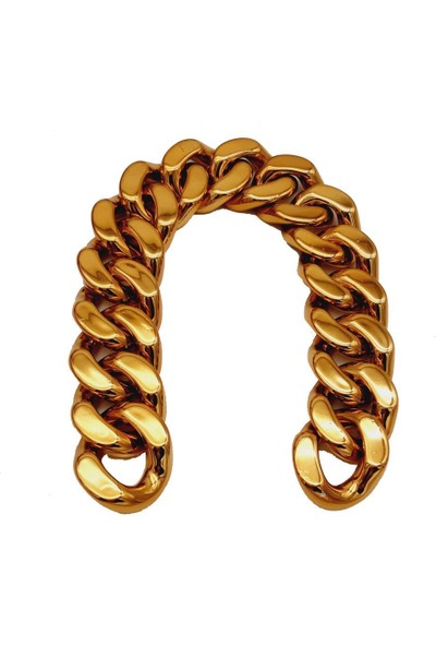 Angel Çanta Aksesuar 37 cm Metal Görünümlü Akrilik Zincir (Gold Renk) Angel Çanta Aksesuar 37 cm Metal Görünümlü Akrilik Zincir (Gold Renk)
