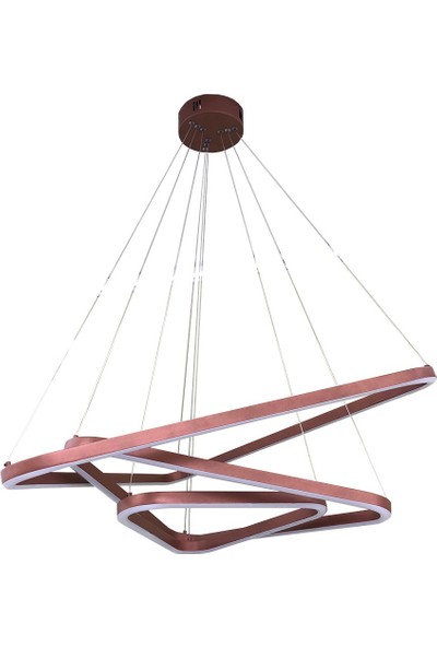 TRV30047 Pro Ø80 cm LED Avize Sarkıt 3trıgon - Işık Rengi 4000K Doğal Beyaz