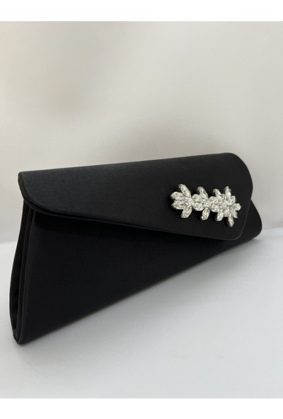 Bagberry Renkli Taşlı Saten Abiye