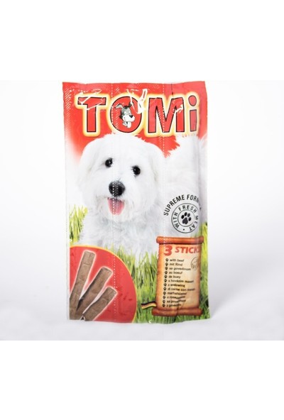 NZM Ticaret Tomi Stick Sığır Etli Köpek Ödülü (3X20 Adet) NZM Ticaret Tomi Stick Sığır Etli Köpek Ödülü (3X20 Adet)