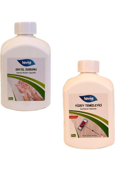 Lavia Set - Yüzey Temizleyici + Sıvı El Sabunu Lavia Set - Yüzey Temizleyici + Sıvı El Sabunu