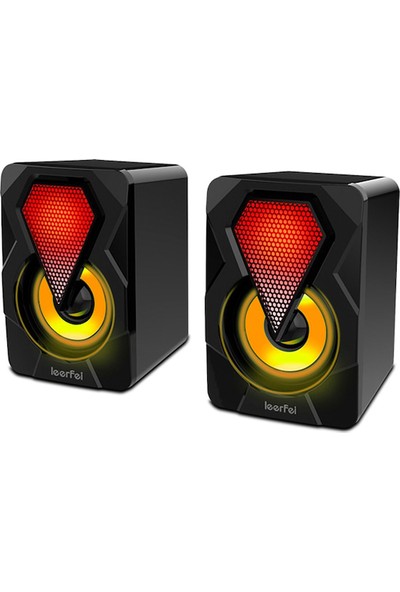 Owwotech Bilgisayar Hoparlörü Rgb LED Işıklı Oyuncu Hoparlörü USB Speaker 1+1 YST-1046 Owwotech Bilgisayar Hoparlörü Rgb LED Işıklı Oyuncu Hoparlörü USB Speaker 1+1 YST-1046