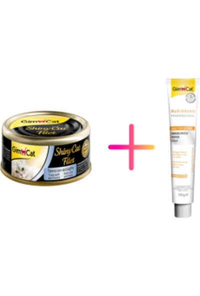 Kedi Macunu Multivitamin 100 gr ve Shinycat Fileto Kedi Maması Tuna Ançuez 70GR Kedi Macunu Multivitamin 100 gr ve Shinycat Fileto Kedi Maması Tuna Ançuez 70GR