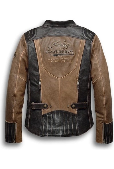Harley-Davıdson Jacket-Trıple Vent,gallun,ppe,lthr,brn 2s Kadın Ceket Harley-Davıdson Jacket-Trıple Vent,gallun,ppe,lthr,brn 2s Kadın Ceket