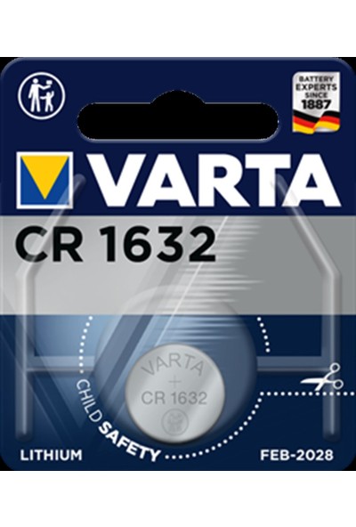 Varta CR1632 3V Lityum Kumanda Pili Varta CR1632 3V Lityum Kumanda Pili