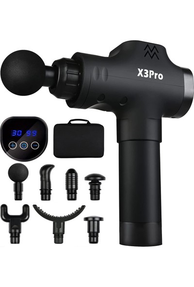 Kraft Hart X3PRO Masaj Tabancası 16V Spor 30 Hız Vurmalı Süper Sessiz Fırçasız Motor Kraft Hart X3PRO Masaj Tabancası 16V Spor 30 Hız Vurmalı Süper Sessiz Fırçasız Motor