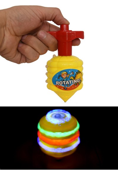 UDATOYS Işıklı Haylaz Topaç Fırıldak Müzikli Renkli Stres Atan Oyuncak UDATOYS Işıklı Haylaz Topaç Fırıldak Müzikli Renkli Stres Atan Oyuncak