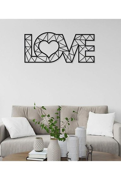 Love Metal Duvar Panosu - Siyah Love Metal Duvar Panosu - Siyah