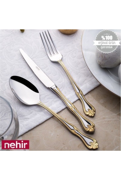 Nehir Lalezar Pasta Bıçağı 12 Adet Altın Nehir Lalezar Pasta Bıçağı 12 Adet Altın