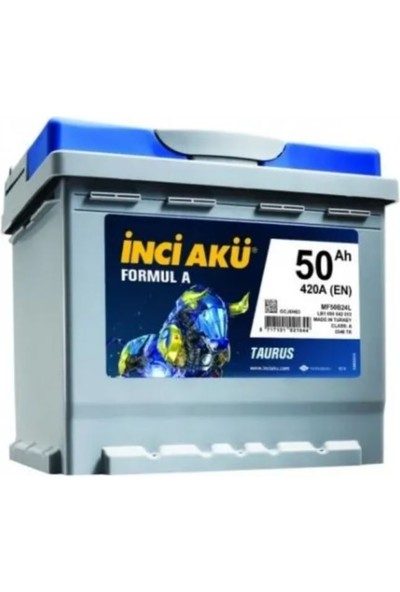 Inci Akü 12V 50AH 420A Cca Formul A Taurus