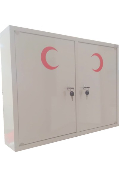 Ecza Dolabı Düz Iki Kapak Kilitli Ilk Yardım Dolabı Ecza Dolabı Düz Iki Kapak Kilitli Ilk Yardım Dolabı