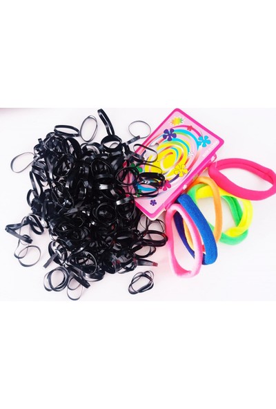 Ermap 500LÜ Saç Lastiği ve 6lı Lastik Toka Ermap 500LÜ Saç Lastiği ve 6lı Lastik Toka
