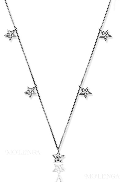 Molenga Şans Kadın Gümüş Kolye Yıldız