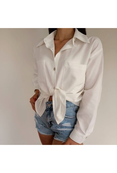 Valeur Gömlek Çift Cepli Metal Düğmeli Gabardin