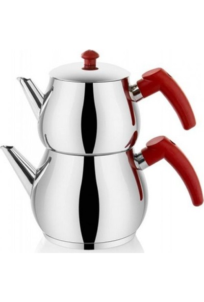 Zenlife Buhar Delikli Aile Boy Çelik Çaydanlık Zenlife Buhar Delikli Aile Boy Çelik Çaydanlık