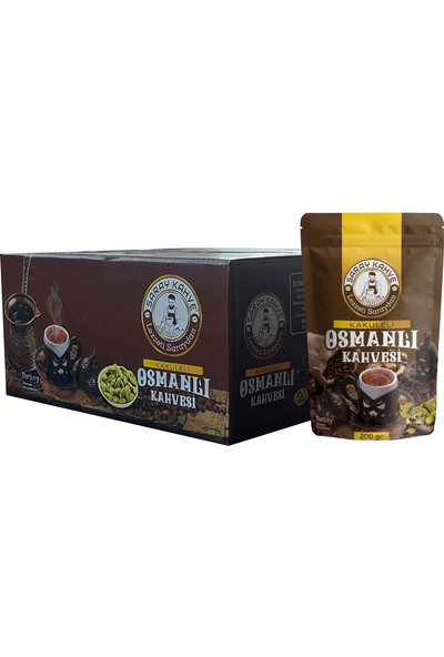 Saray Kahve Osmanlı Kahvesi Kakuleli 200 gr 24 Adet Saray Kahve Osmanlı Kahvesi Kakuleli 200 gr 24 Adet