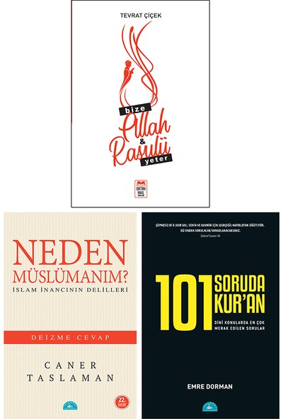 Bize Allah Rasulü Yeter - Neden Müslümanım - 101 Soruda Kuran 3 Kitap Set Bize Allah Rasulü Yeter - Neden Müslümanım - 101 Soruda Kuran 3 Kitap Set