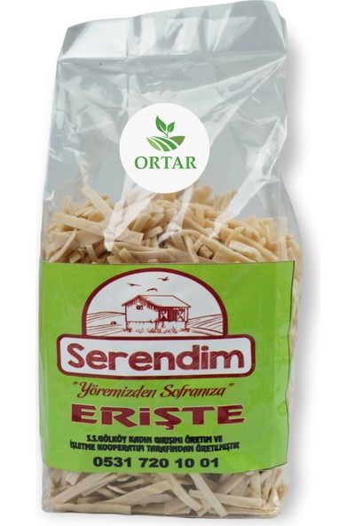 Ortar Gölköy Sade Erişte 400 gr