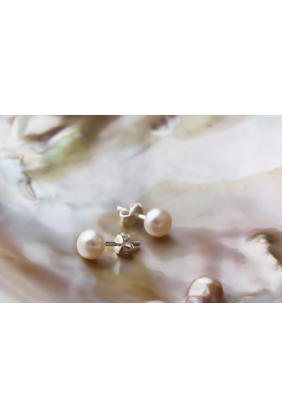 Glorria Gümüş Inci Küpe