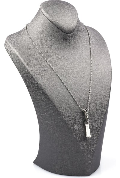 Piyop Inci Zirkon Süslemeli Kolye Piyop Inci Zirkon Süslemeli Kolye