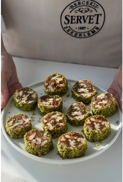Bercekız Servet Şeker İlavesiz İncirli Cevizli Antep Fıstığı Kaplı Servet Özel 400 gr Bercekız Servet Şeker İlavesiz İncirli Cevizli Antep Fıstığı Kaplı Servet Özel 400 gr