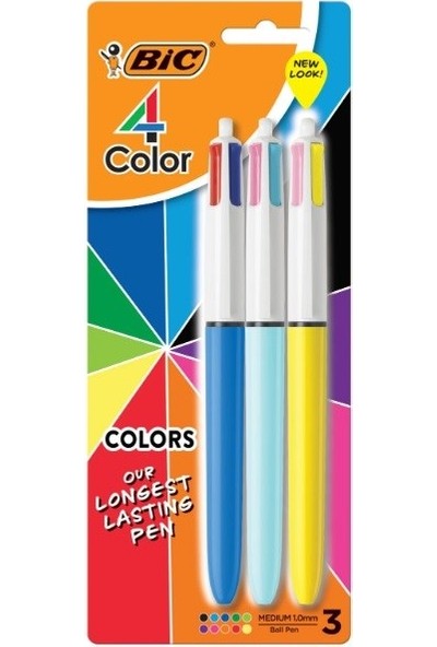 Bic 4 Colours 3'lü Tükenmez Kalem Seti Bic 4 Colours 3'lü Tükenmez Kalem Seti